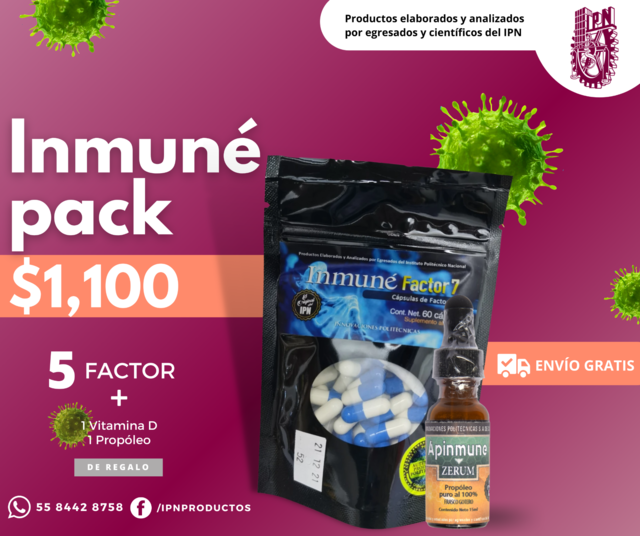 INMUNÉ PACK 5 – Productos Oficiales del IPN